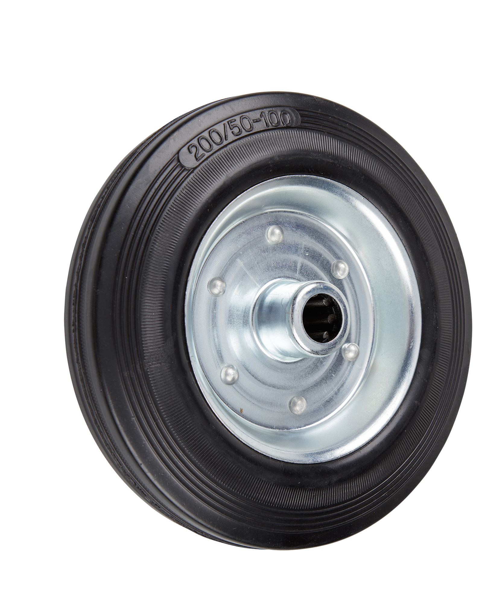 200mm Rubber Wheel - Roller Bearing - 200kg Capacity – Wheelco