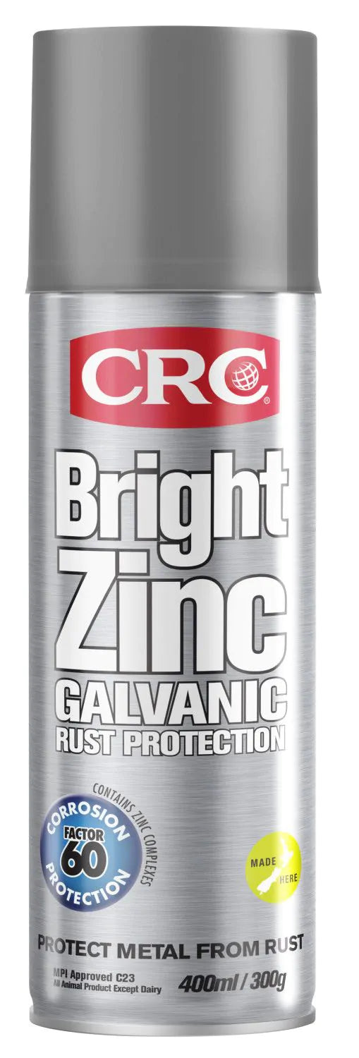 CRC Bright Zinc Galvanic Rust Protection 400ml – Wheelco