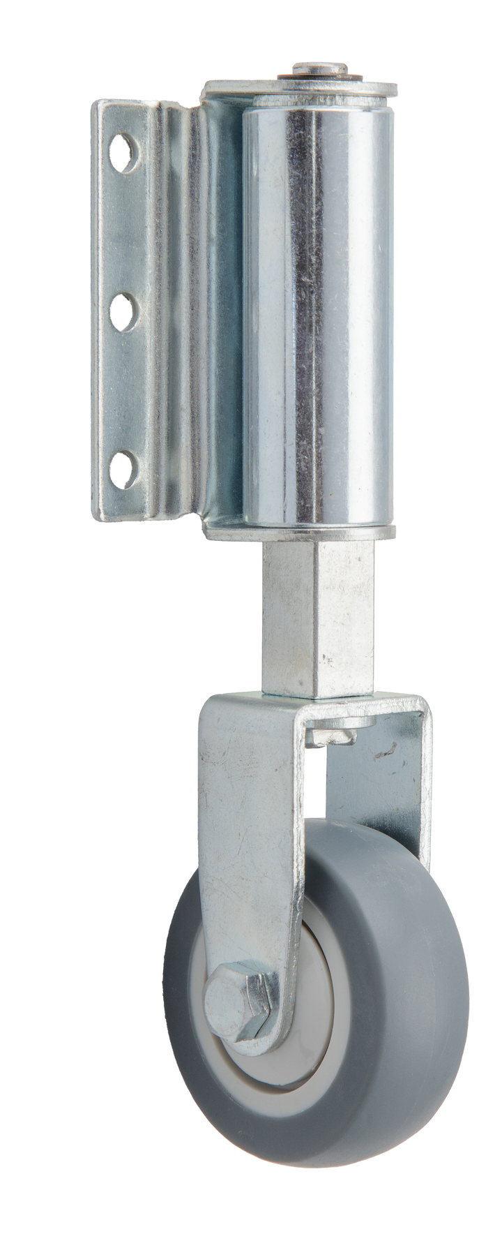 Fixed Gate Castor - 50mm Rubber Wheel - Spring Loaded – Wheelco
