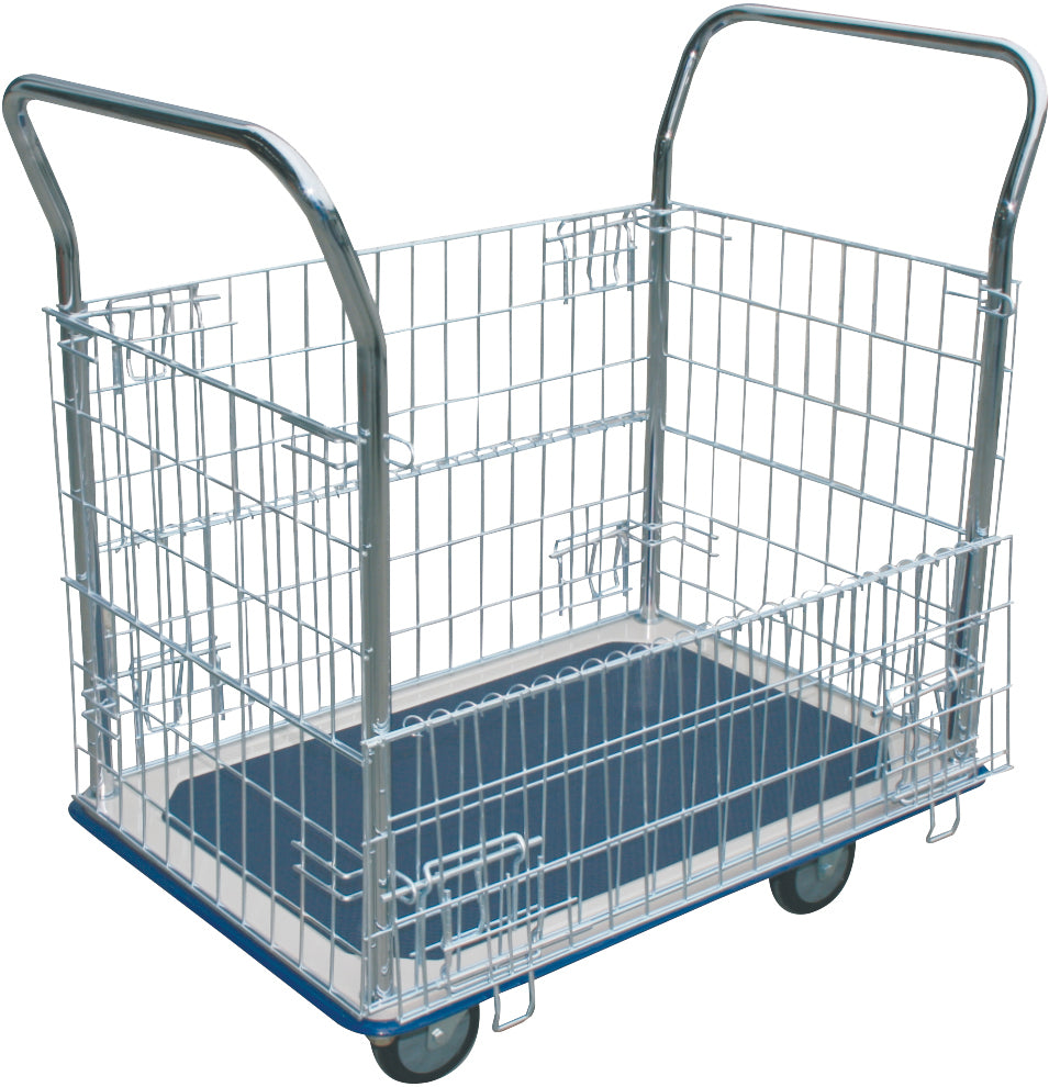 Platform Trolley Mesh Sided PH300XL-M – Wheelco