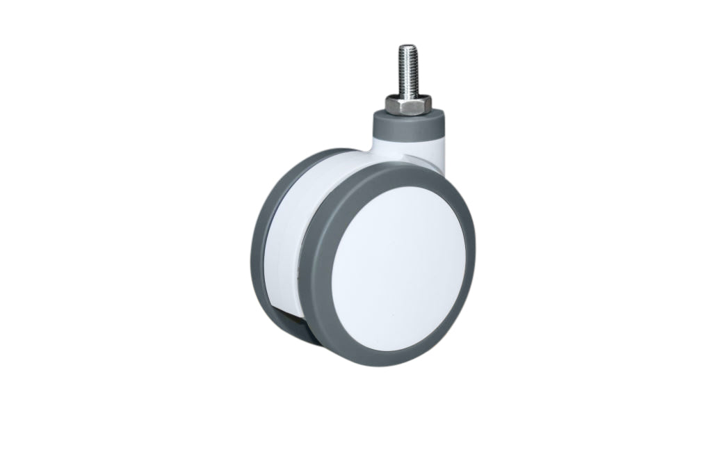 100mm Twin Wheel Urethane Castor - M10 Thread Fitting – Wheelco