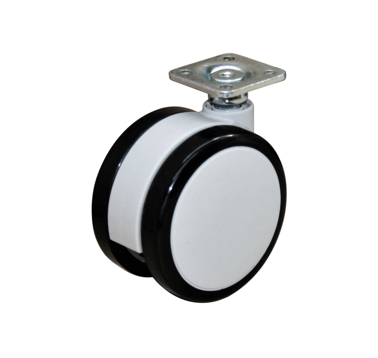 75mm Twin Wheel Urethane Castor - Plate Fitting – Wheelco