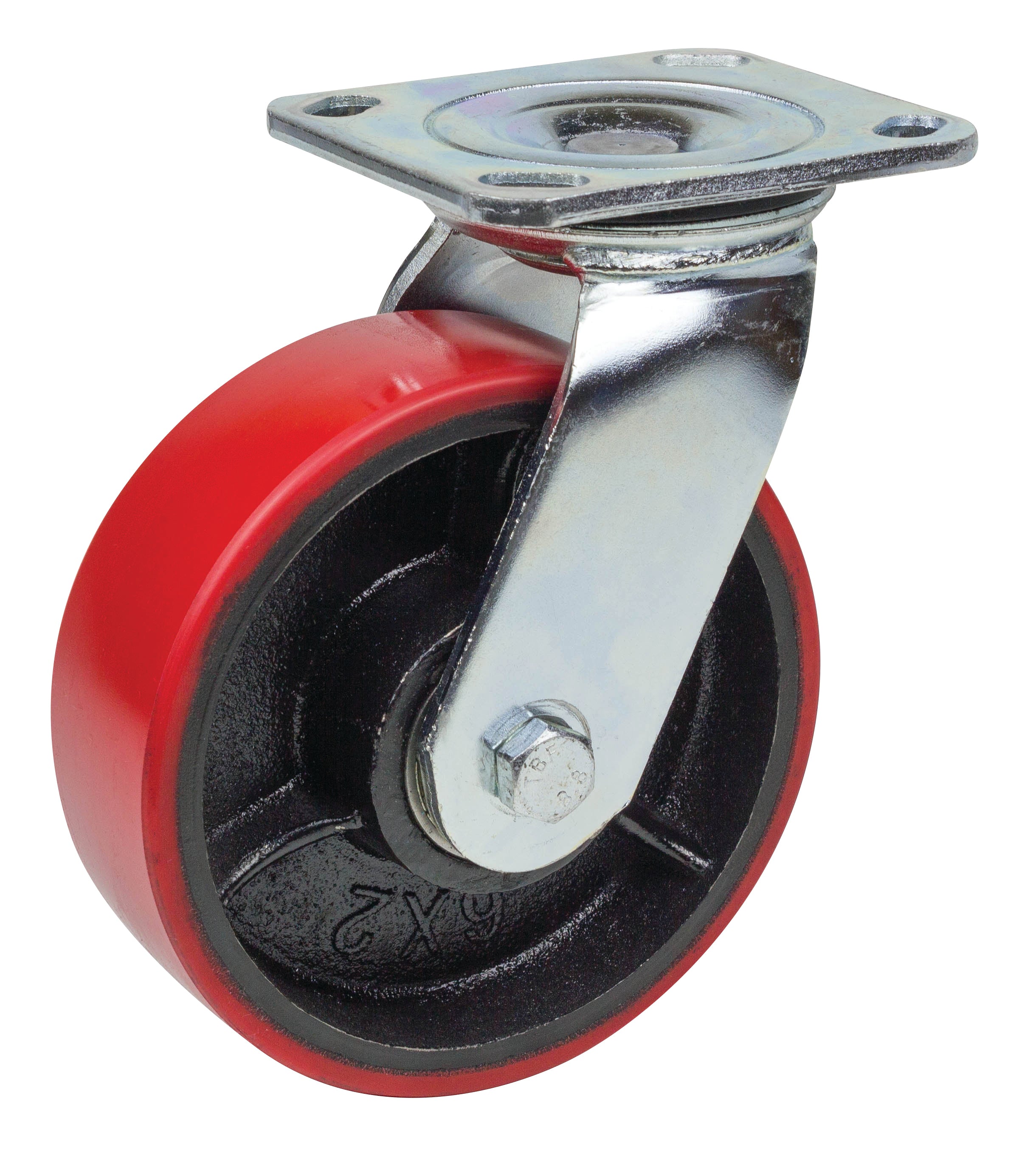 WXU - Swivel Plate 100mm Urethane Castor – Wheelco