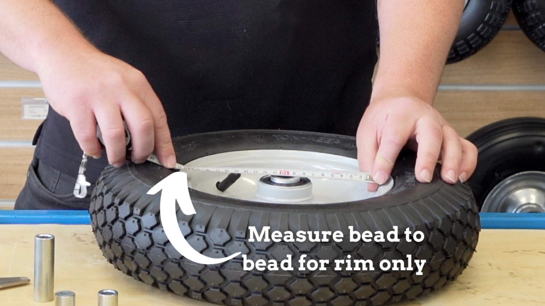 measure a pneumatic wheel – Wheelco