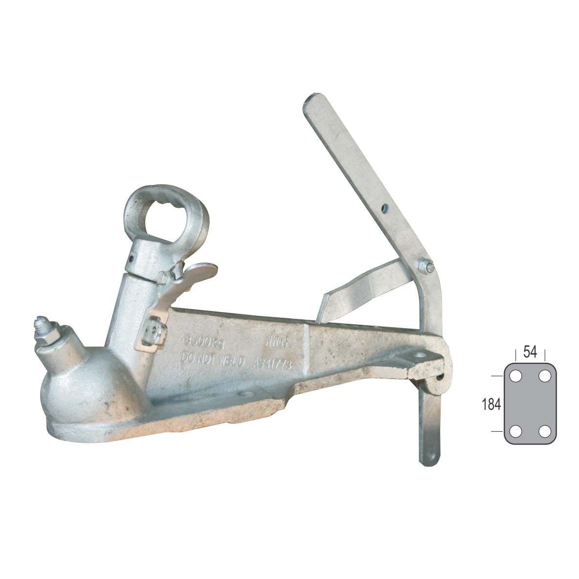 50mm Diameter Electric Trailer Coupling Zinc Plated – Wheelco
