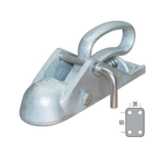 50mm Diameter Leveling Type Trailer Coupling Zinc Plated – Wheelco
