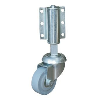 GSL - Swivel Side Mount 50mm Rubber Spring Loaded Gate Castor – Wheelco