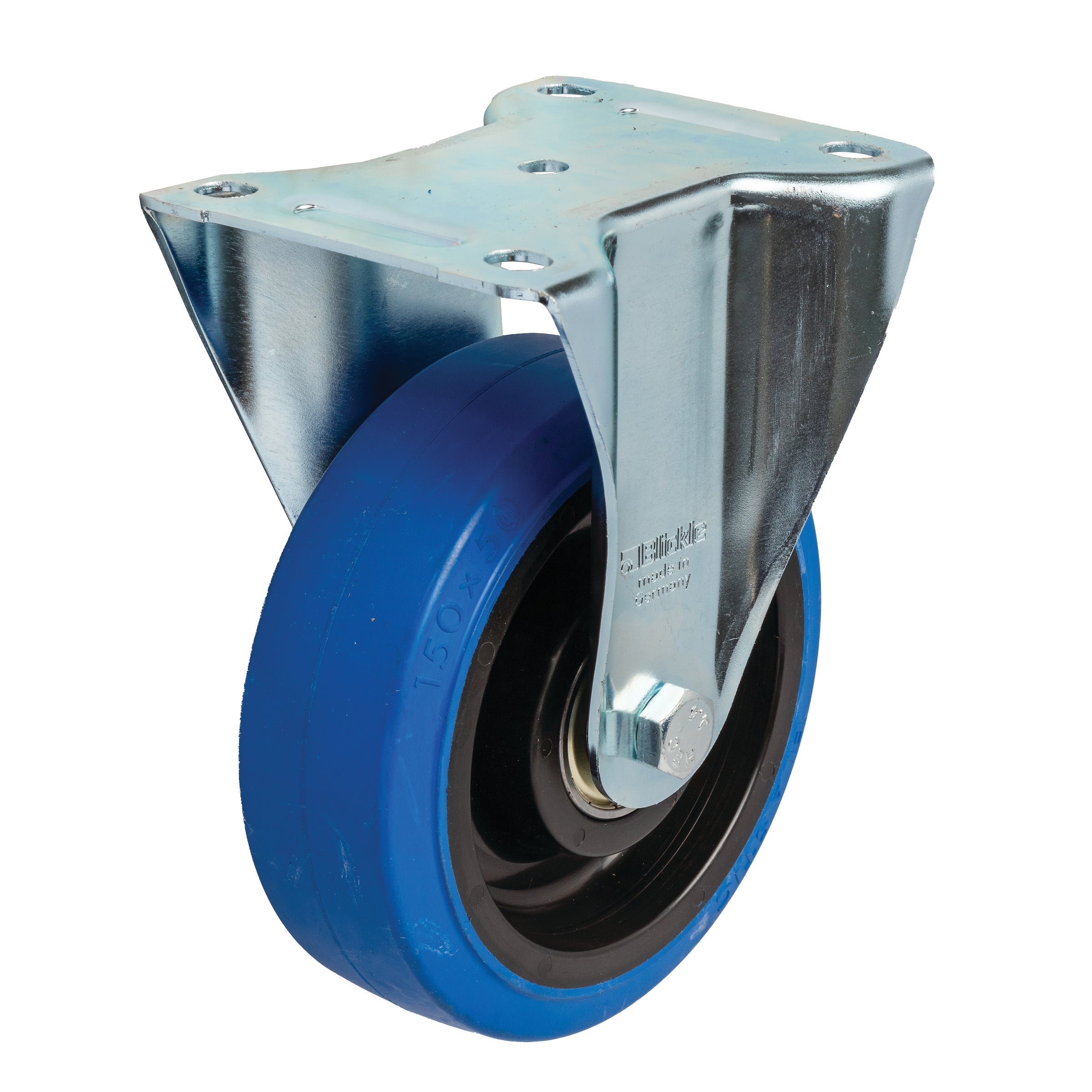 MHB - Fixed 150mm Elastic Rubber Castor – Wheelco