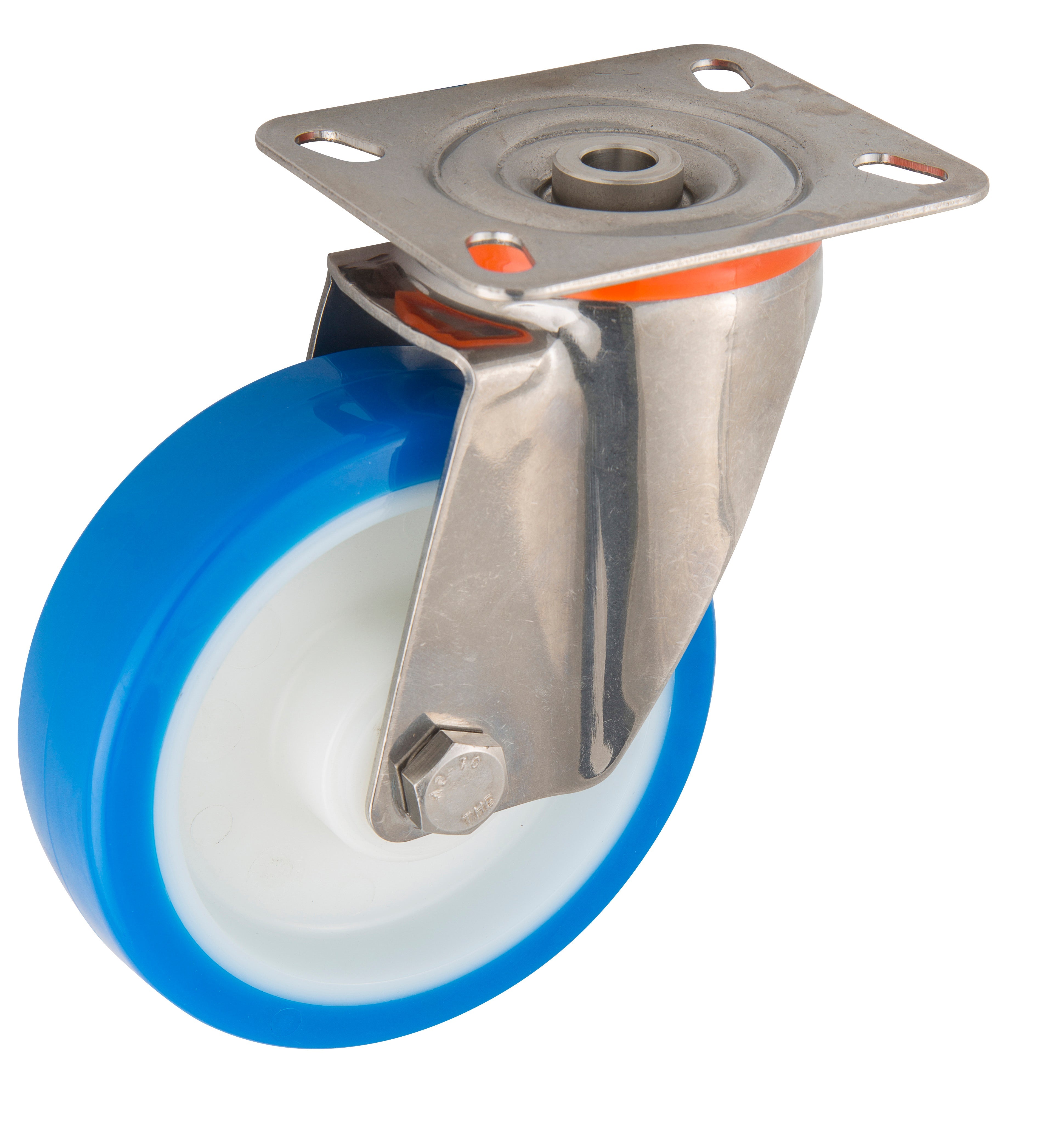 MSU - Swivel Plate 125mm Urethane - Stainless Steel Castor – Wheelco