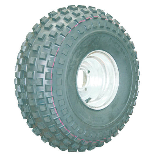 8 inch Steel Rim Hub Mount 22/11x8 4 Ply Road Knobbly Tread Tyre - MWY ...