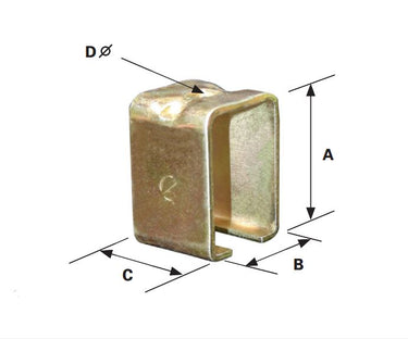 Single Track Overhead Bolt-On/Weld-On Bracket - 120 - SDB120 – Wheelco