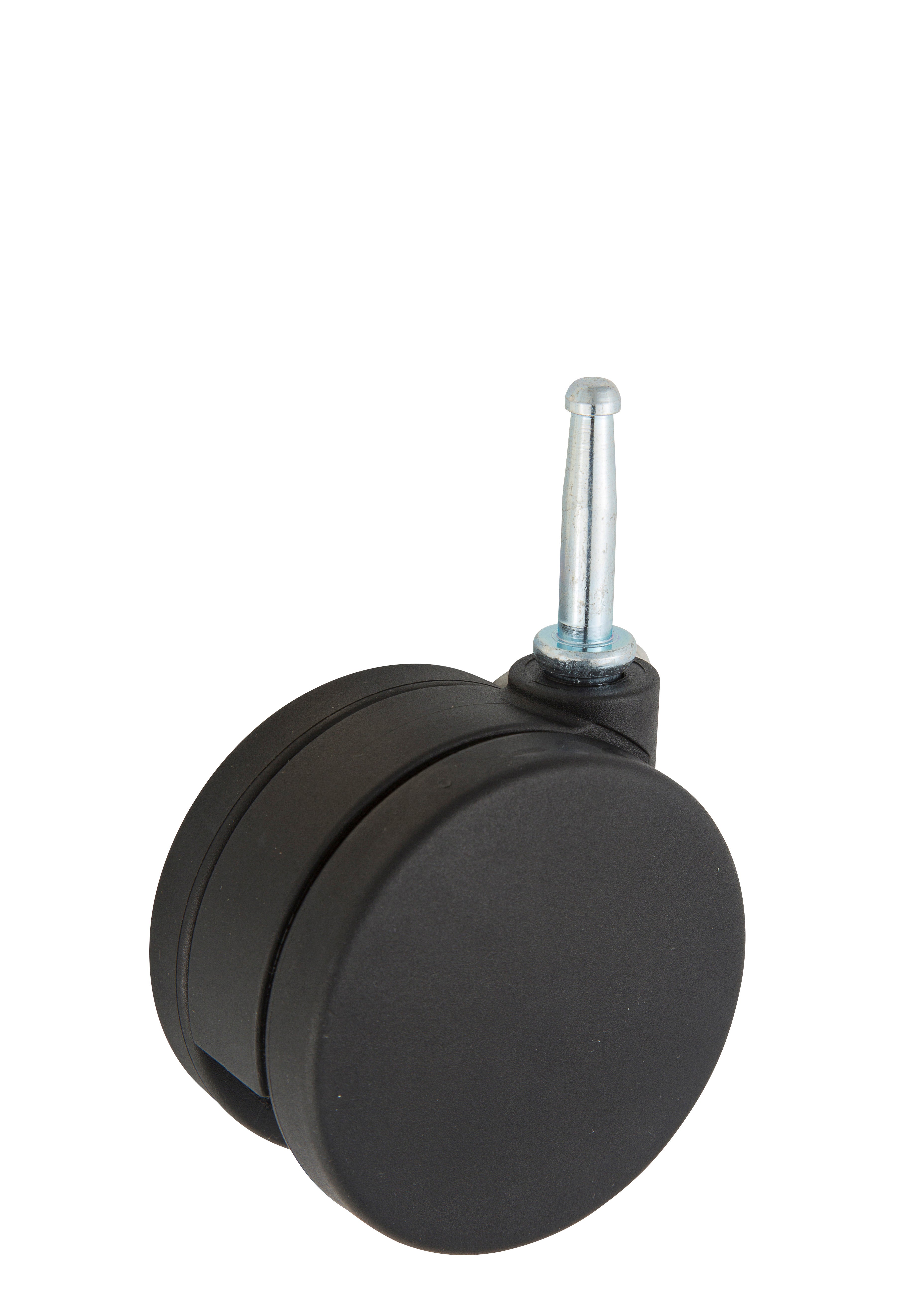 75mm Twin Wheel Nylon Castor - Stem Fitting – Wheelco