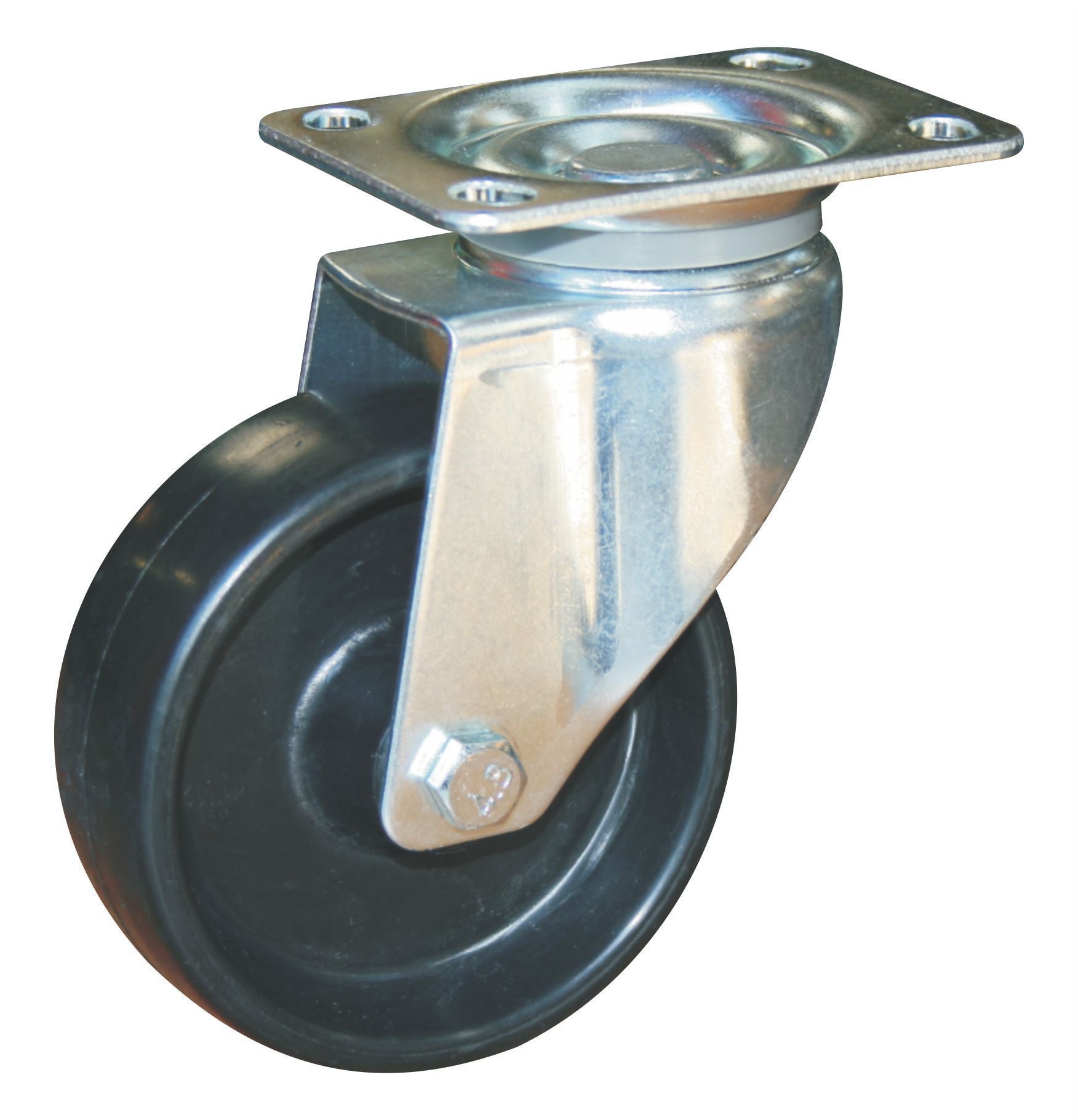 100mm Nylon Castor - Swivel Plate - 100kg Capacity – Wheelco