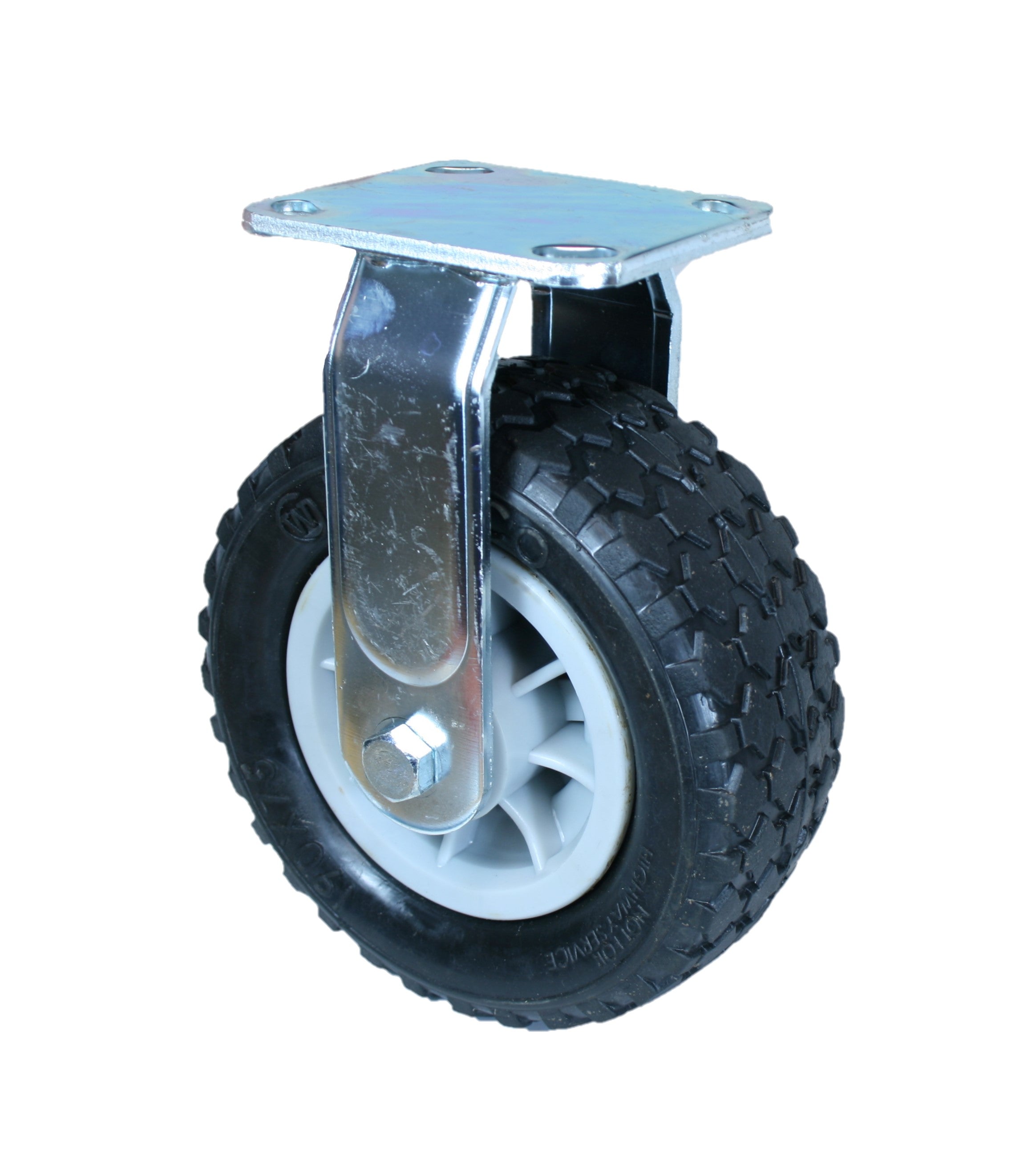 WHPSR - 190mm Solid Rubber Fixed Castor – Wheelco