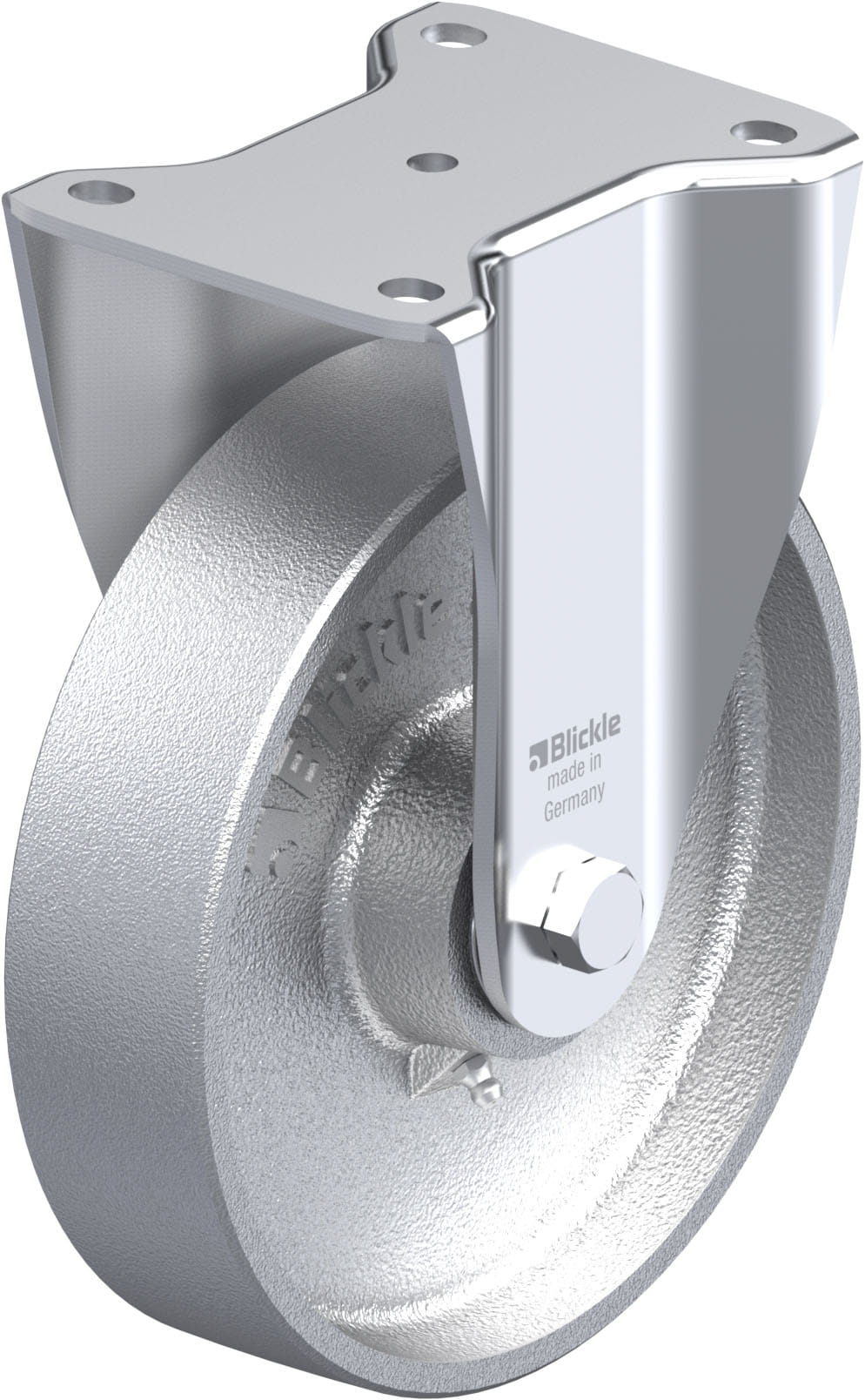 MXI - Fixed 200mm Cast Iron Castor – Wheelco